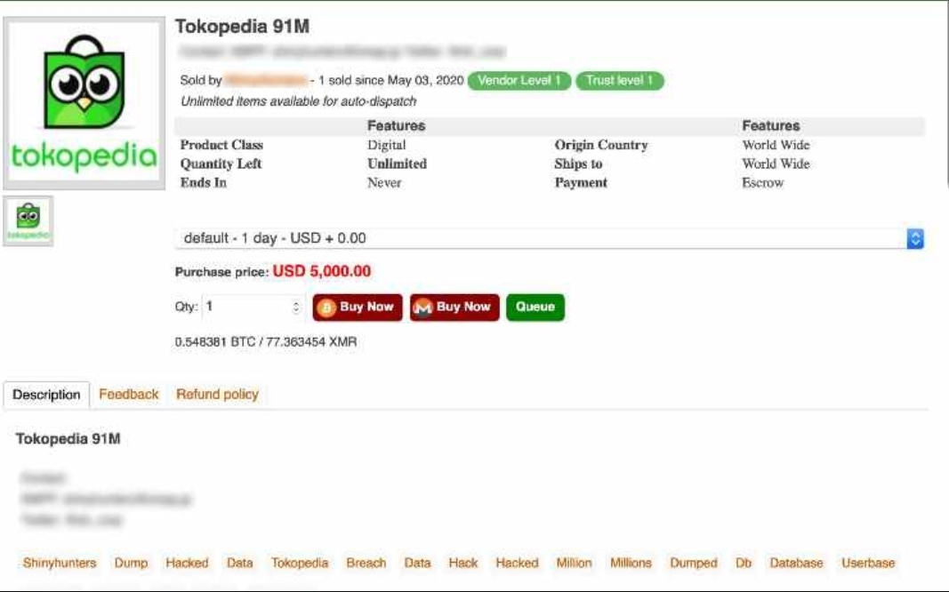What can we learn from Tokopedia's alleged 91-million data leak?