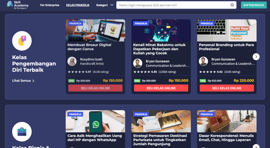 Indonesian edtech platforms tap practical skills to maintain momentum